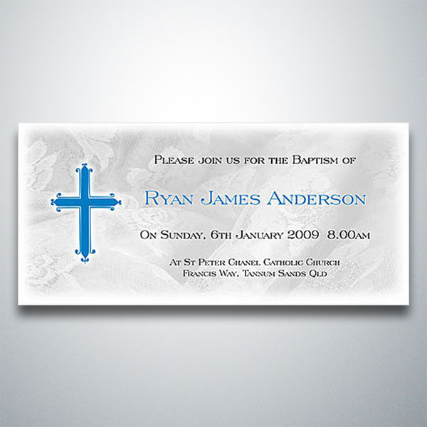Baptism – Christening – Cross – Invitation – Magnet Invitations