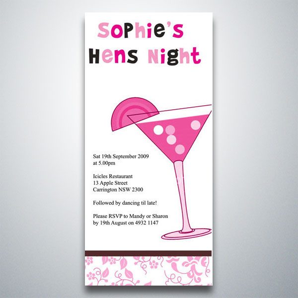 Hens and Bucks Night Invites – Magnets & Linen Card – Magnet Invitations